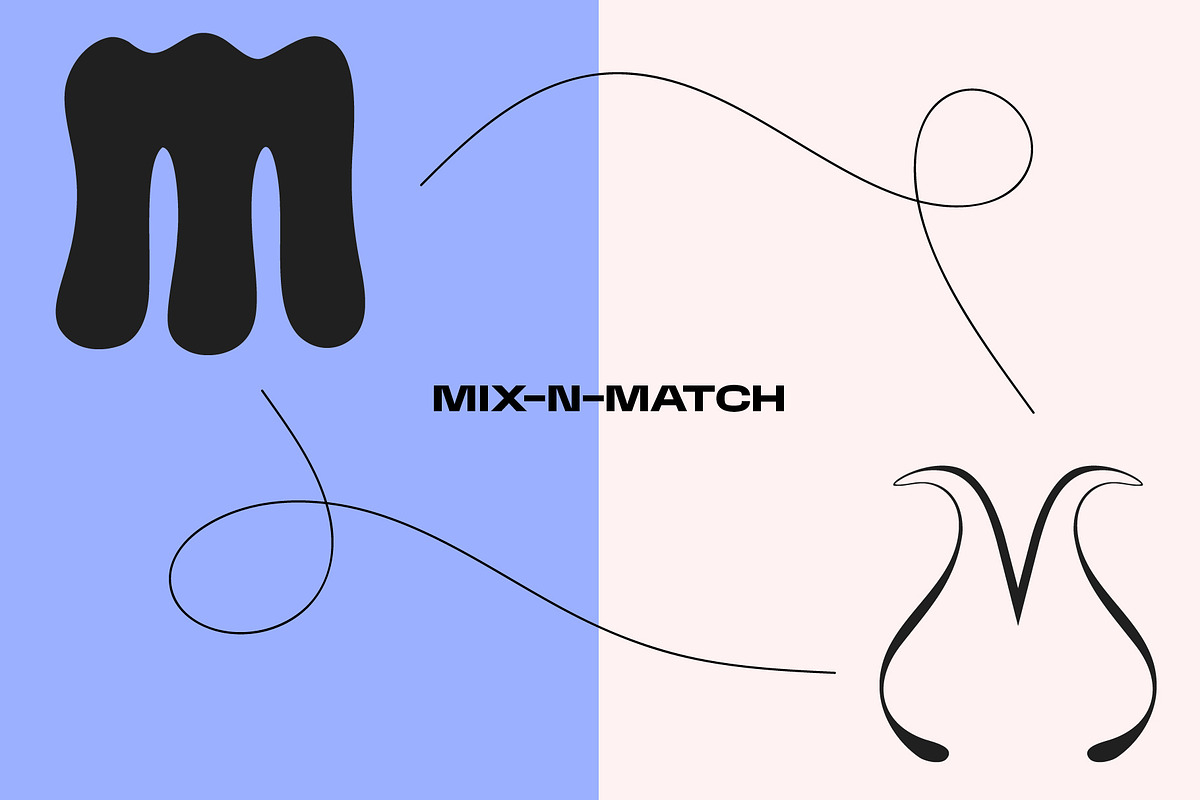 Alpha Punk - Mix and Match Font, a Blackletter Font by Tropical Type