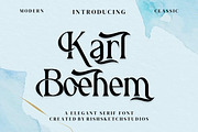 Carl Boehem Serif Fonts, a Serif Font by mahstudios