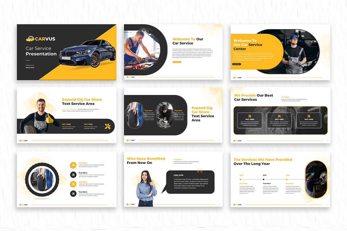 Car Service Presentation Template