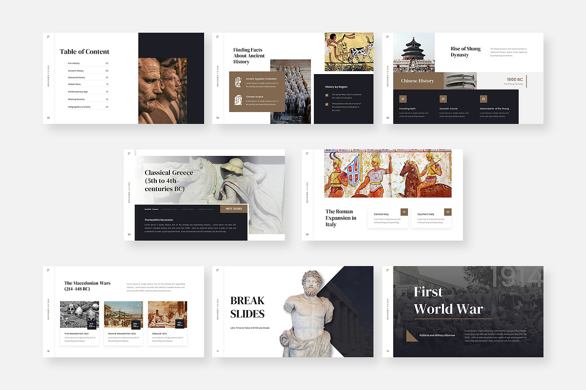 History Class Google Slides Template