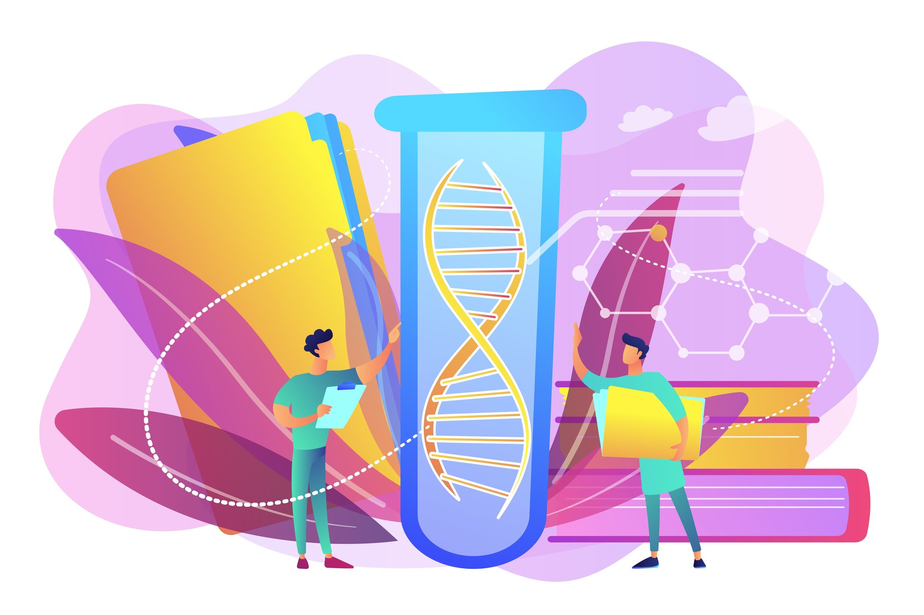 Genetic testing concept vector, a Technology Illustration by Visual ...
