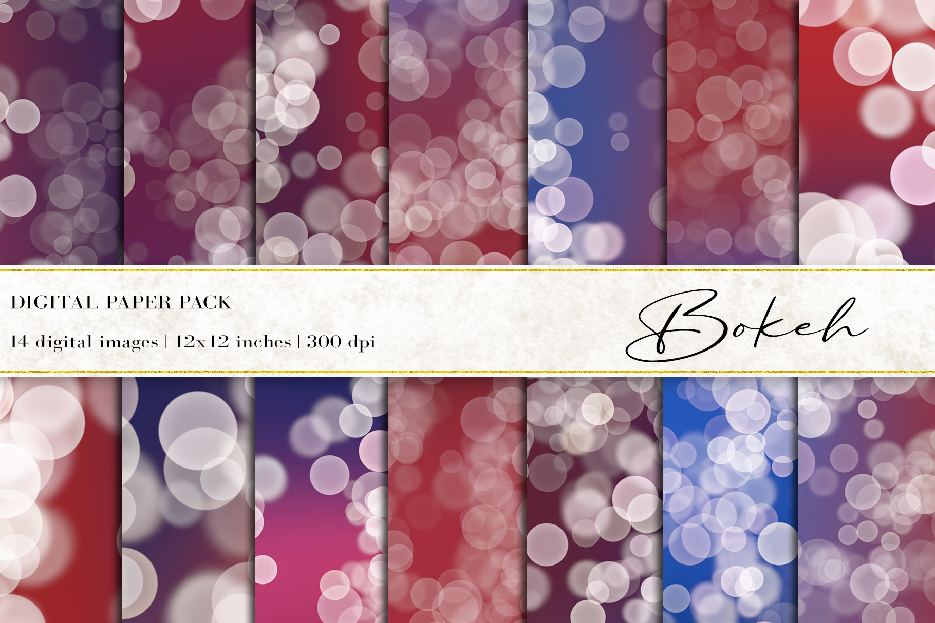 Bokeh Digital Papers | Textures ~ Creative Market