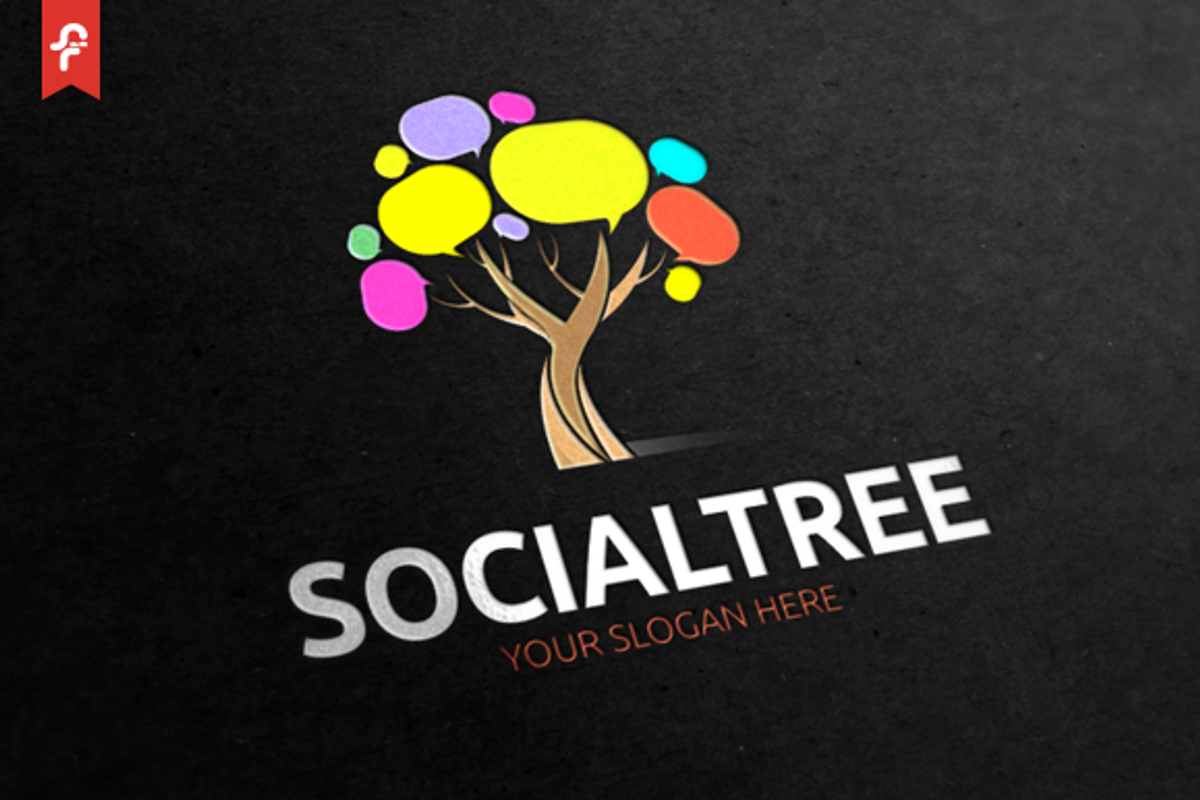 Social Tree Logo, a Branding & Logo Template by ft.studio