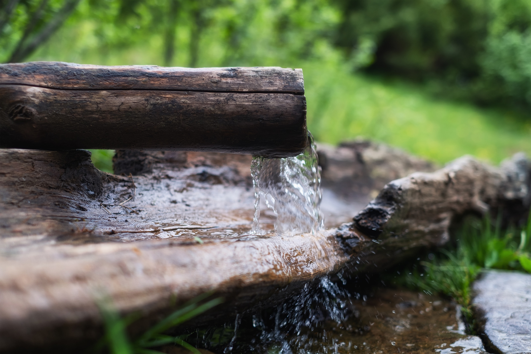 Water flow relaxation and rest featuring landscape, flowing, and water ...
