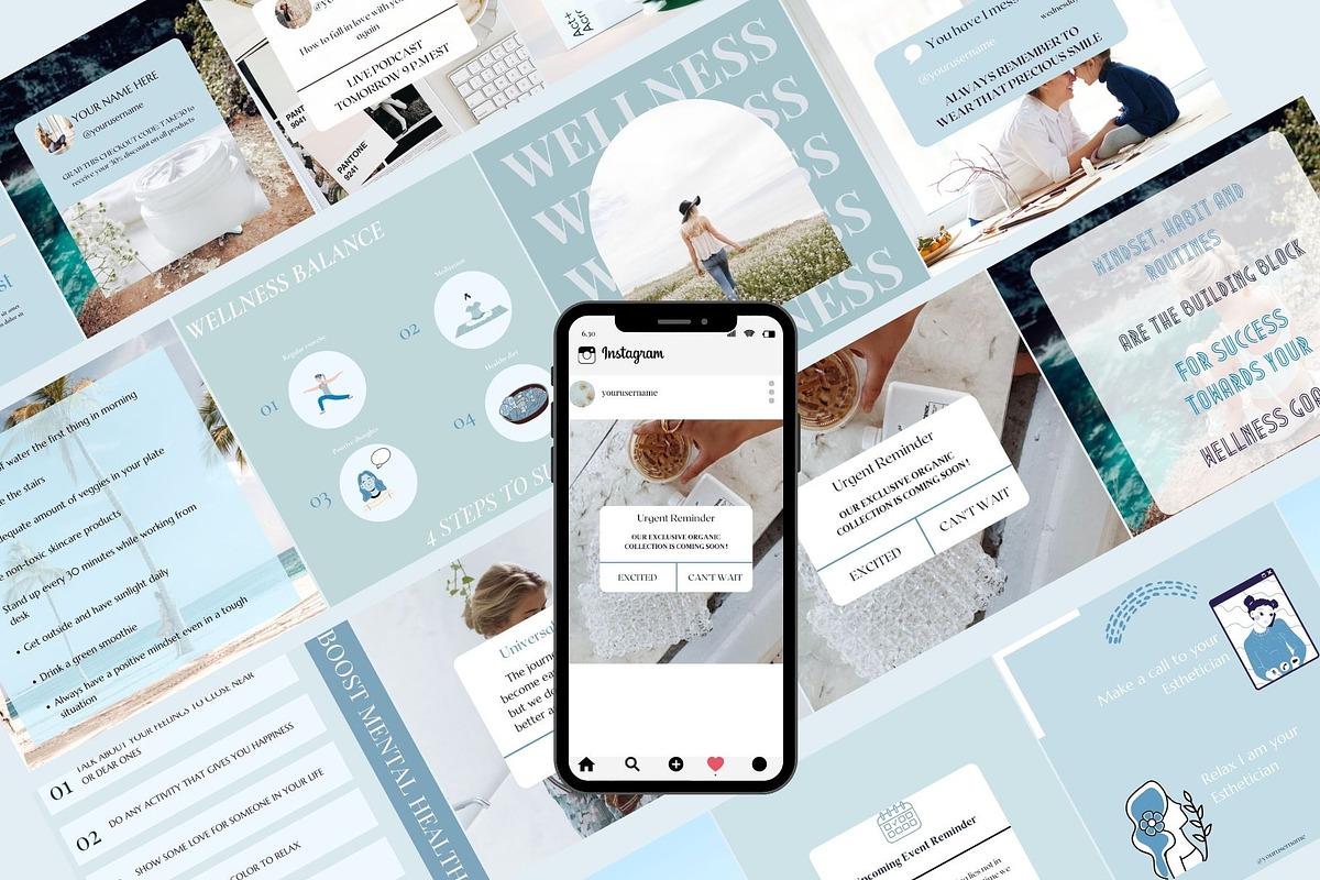 Wellness Instagram Post Templates