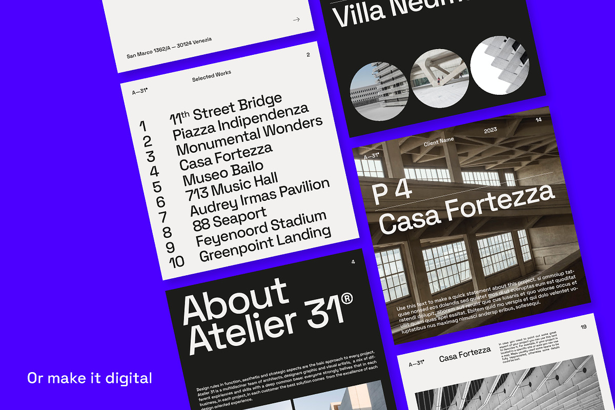 Square Portfolio Template | Creative Market