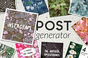 Natural Background Post Generator | Social Media Templates ~ Creative ...