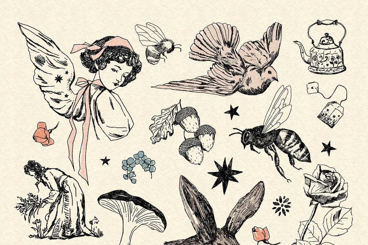 Cottagecore Bundle, an Object Graphic by Annie Konst