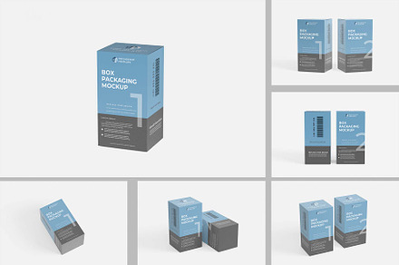 Unfolded Box Packaging Mockup | Creative Market