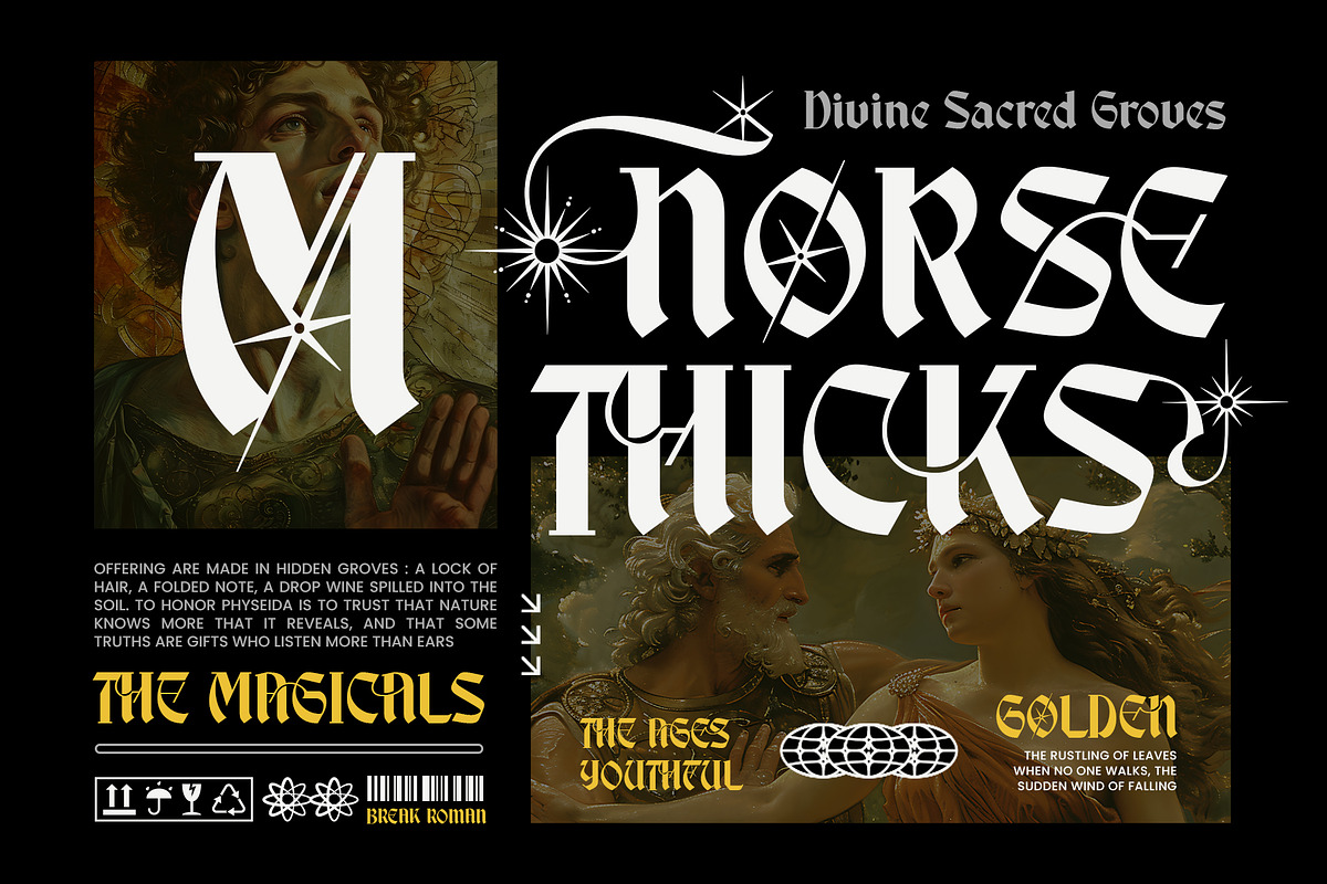 Break Roman Typeface, a Blackletter Font by alit design | Creative Market