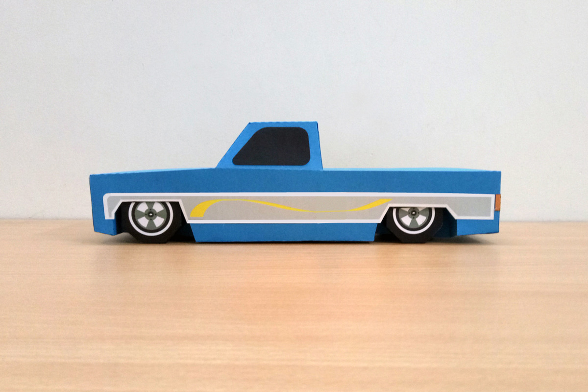 DIY Pickup Truck - 3d papercraft, a Templates & Theme by PAPER amaze