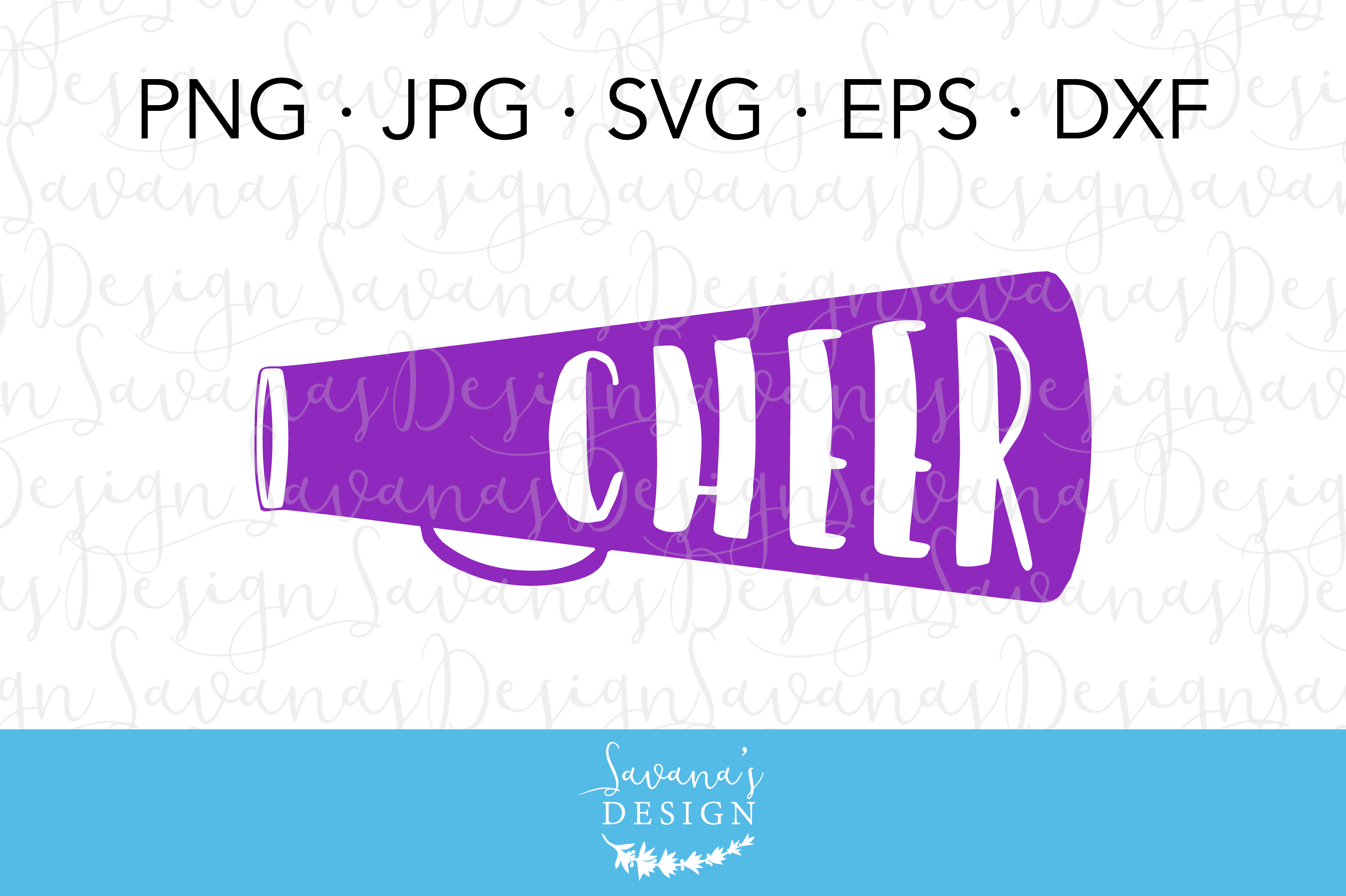 Cheer Megaphone SVG Cut File, an Illustration by SavanasDesign