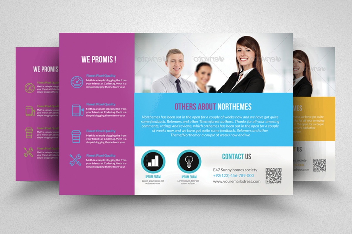 Business Horizontal Flyer Template, a Flyer Template by Psd Templates ...