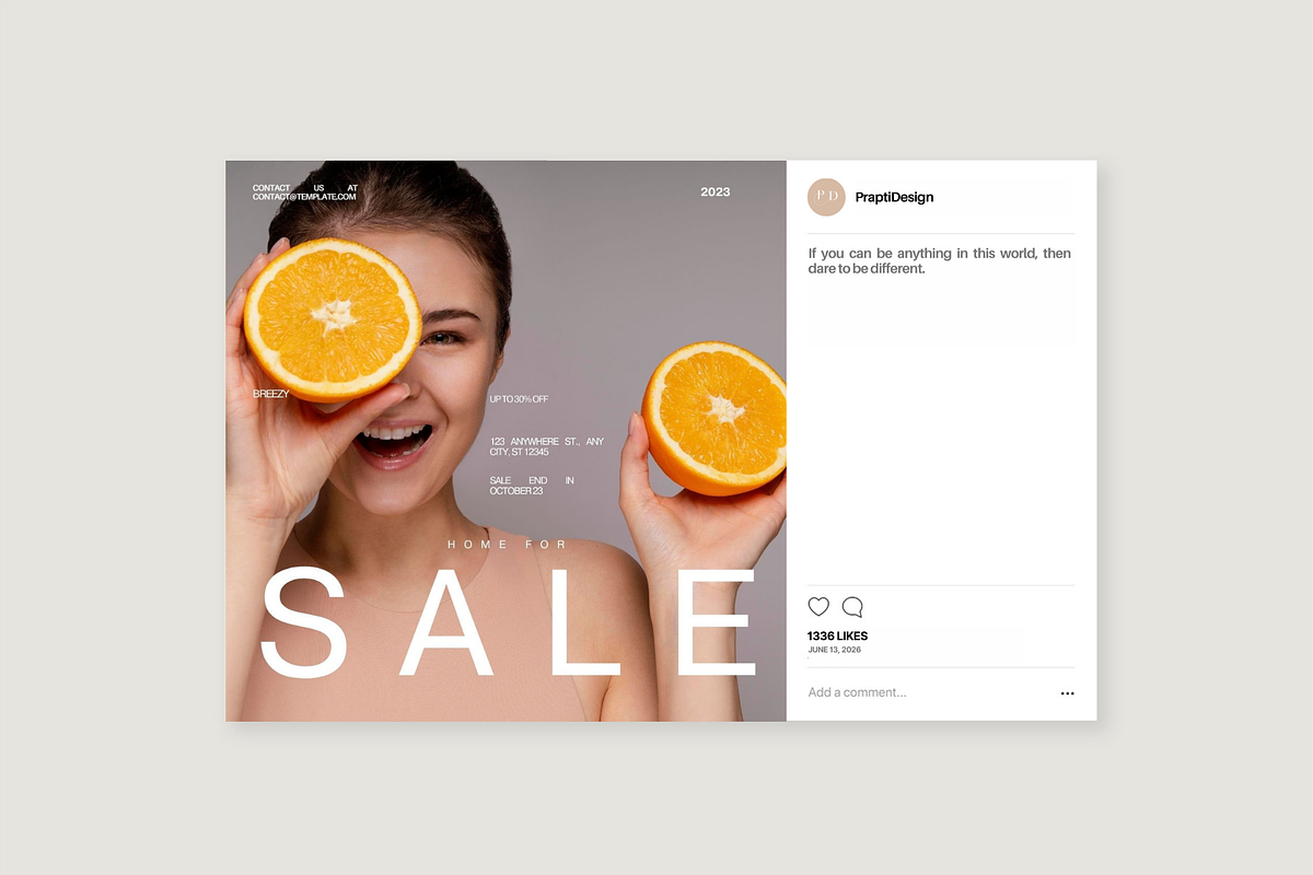 Aesthetics Social Template Pack, a Social Media Template by Prapti Design