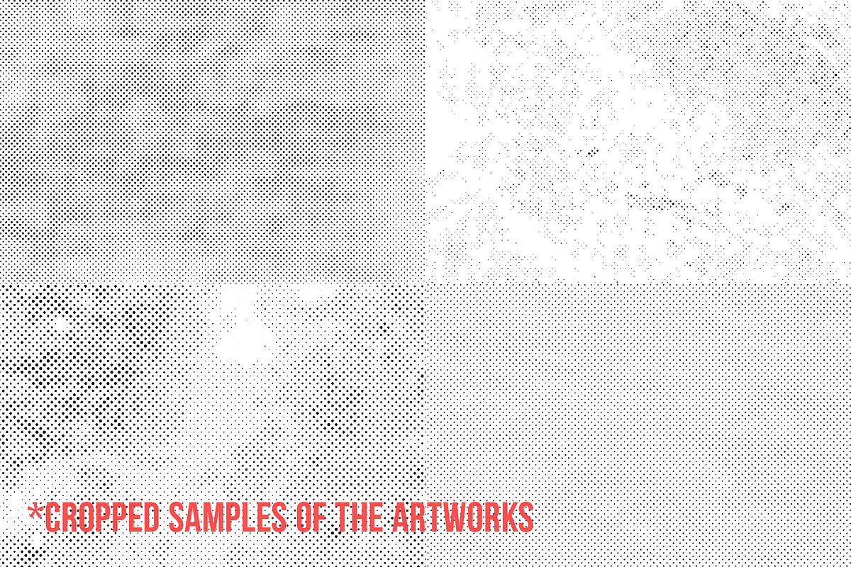 Light Halftone Textures Pack, a Texture Graphic by fukomoku