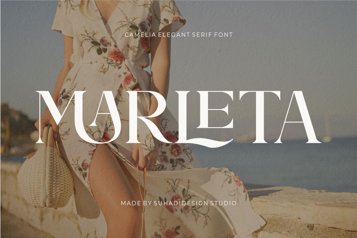 Camelia elegant serif font, a Serif Font by suhadidesign