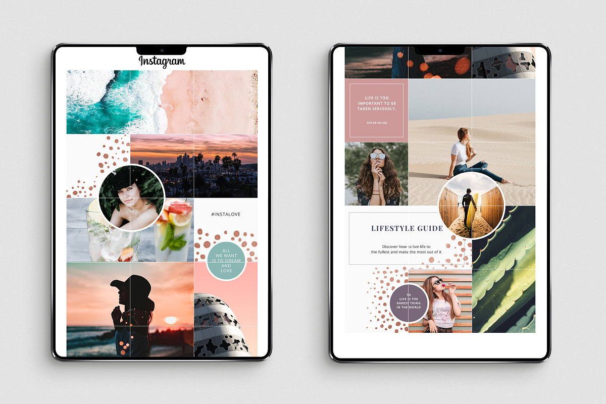 Instagram Post Layouts Bundle, a Social Media Template by The Iconic