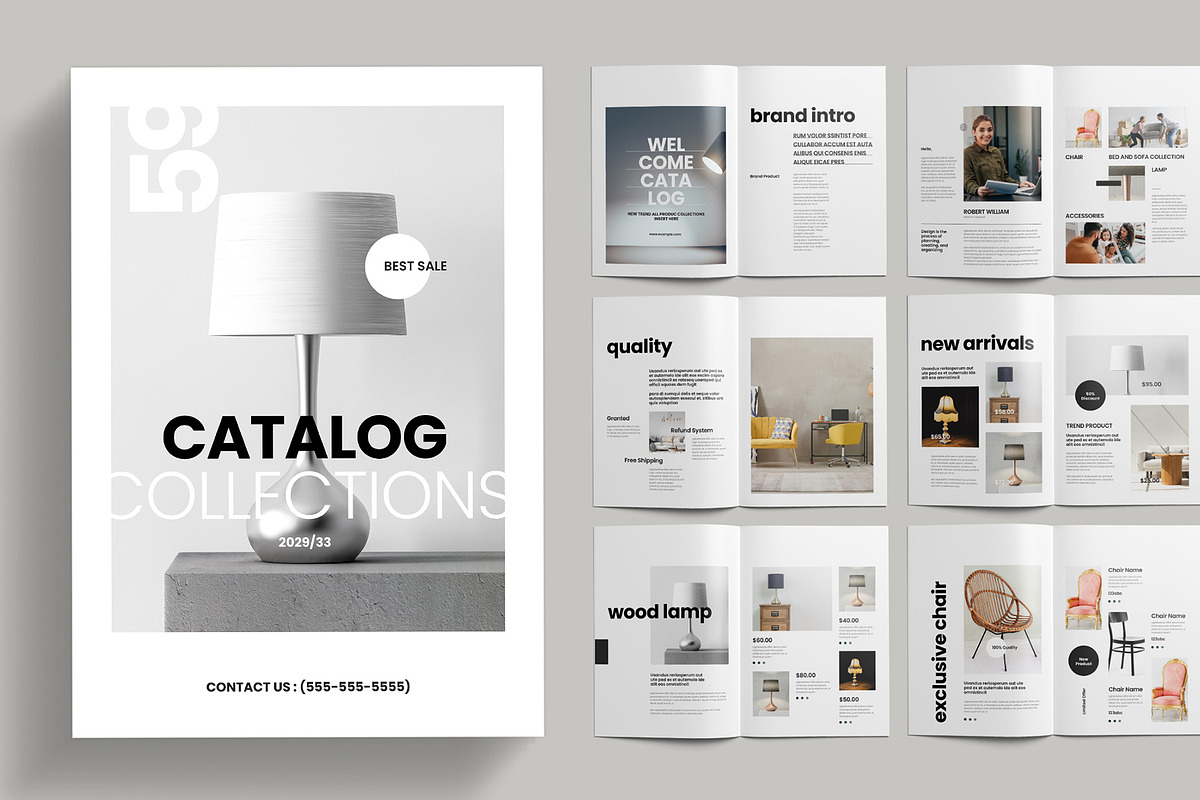 Product Catalog Brochure Template, a Brochure Template by Pixelpick