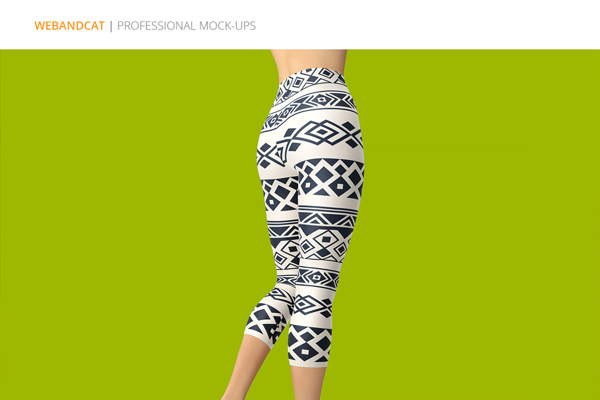 Capri Leggings Mock-up, a Bottom Mockup by WebAndCat