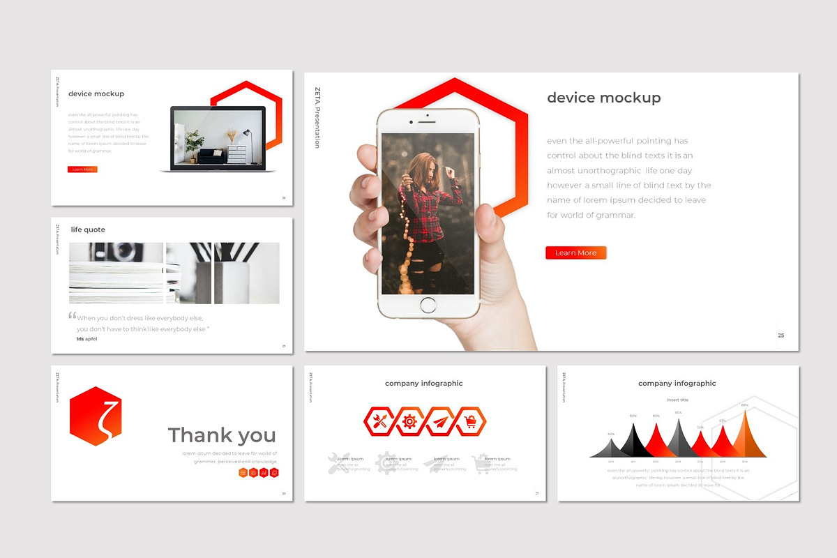 Zeta - Powerpoint Template, a Presentation Template by inspirasign