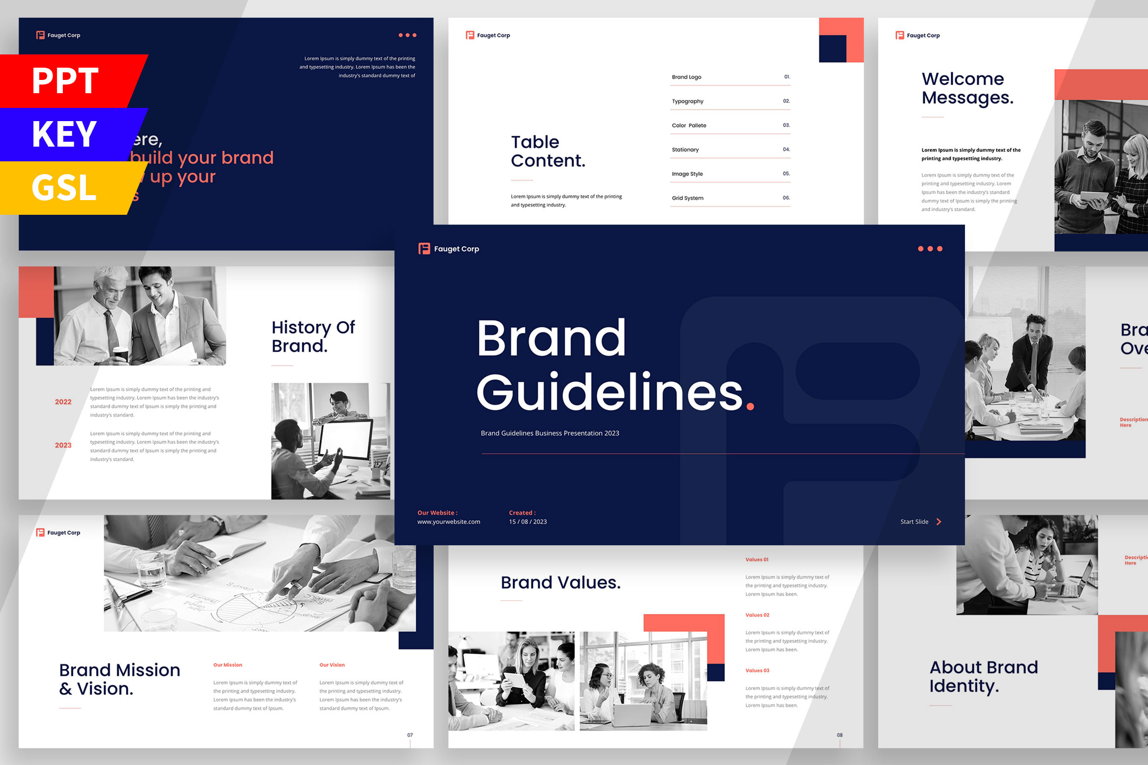 Brand Guidelines - Presentation, a Presentation Template by Haidezign