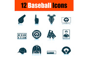 Baseball Icon Set, an Icon by Pavel Vectors