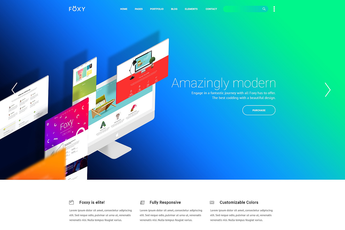 Foxy - Creative WordPress Theme, a WordPress Template by Milo Studio