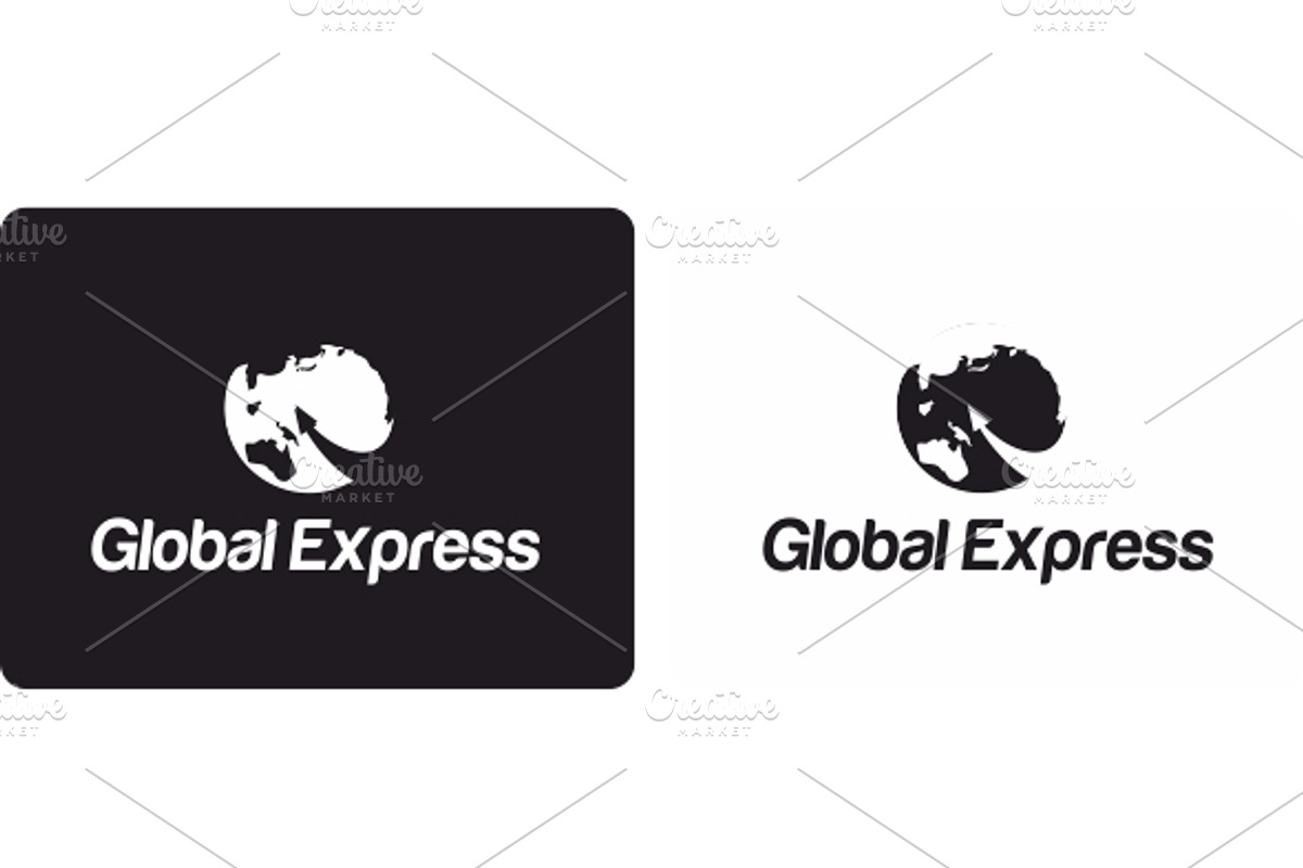 Global Express Logo Design, a Branding & Logo Template by free2fonts
