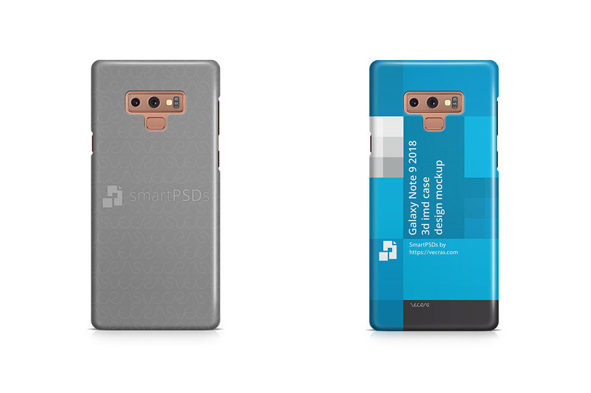 Samsung Galaxy Note 9 3d IMD Case, a Product Mockup by VecRas