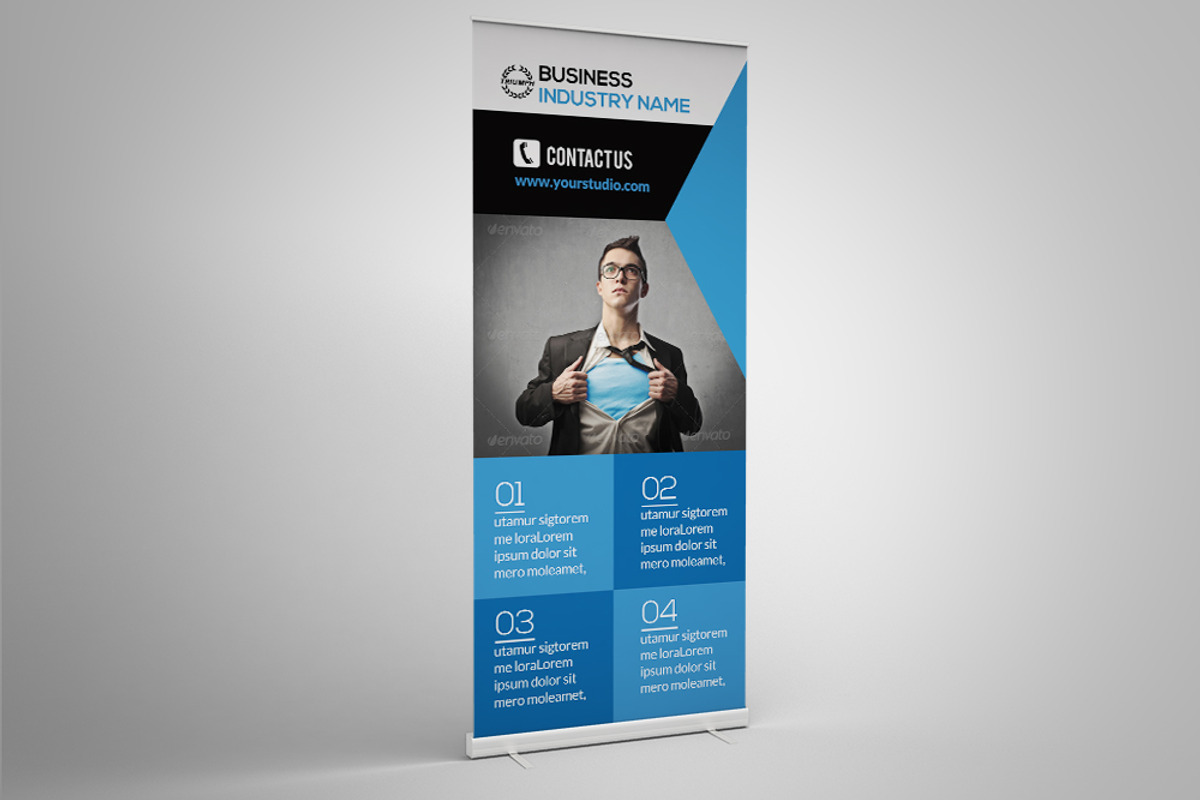3 Roll-up Banners Bundle, a Presentation Template by Psd Templates