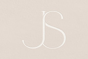 JS monogram logo, a Branding & Logo Template by LINKED LETTERS STUDIO