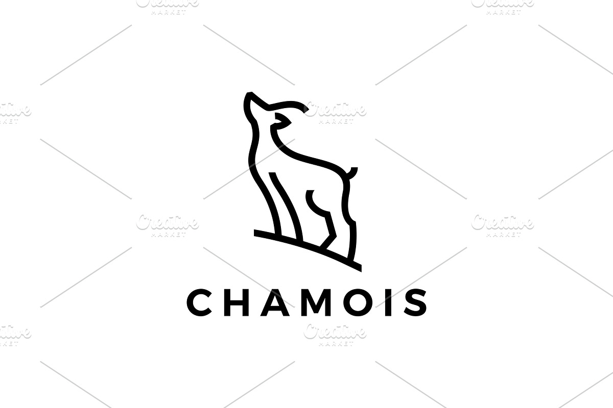 chamois logo vector icon, a Branding & Logo Template by VSTRD TYPEWORKS