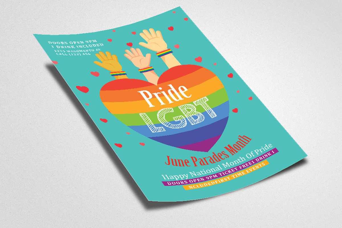 LGBT Pride Day Flyer, a Flyer Template by Business Flyers