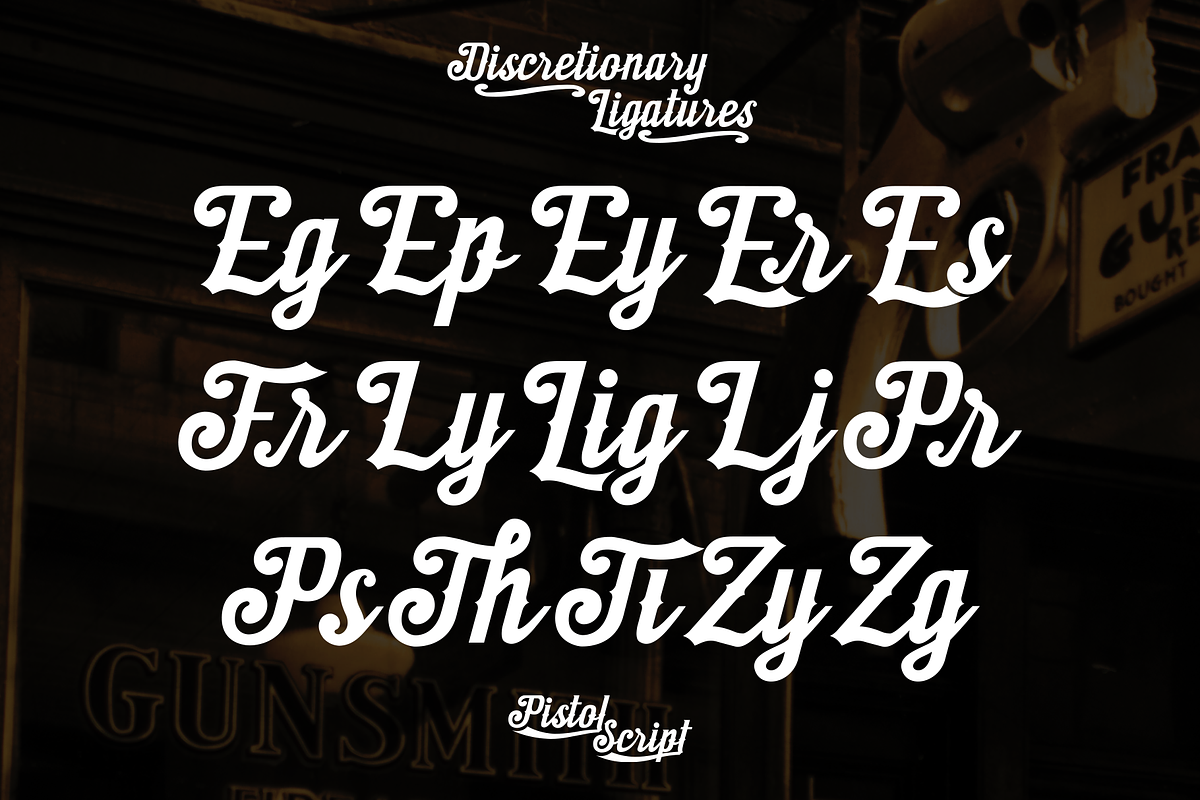 Pistol Script Font, a Script Font by Alphabet Agency | Creative Market