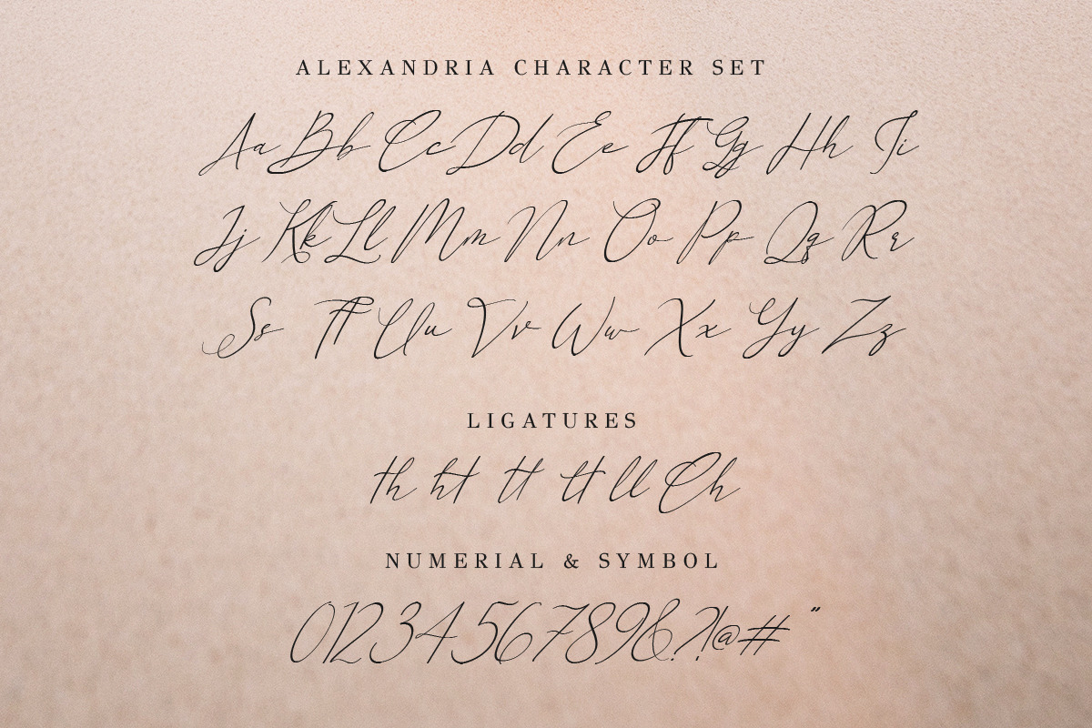 alexandria, a Script Font by Say Studio