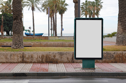 Blank advertisement mock up featuring billboard, advertising, and mock ...
