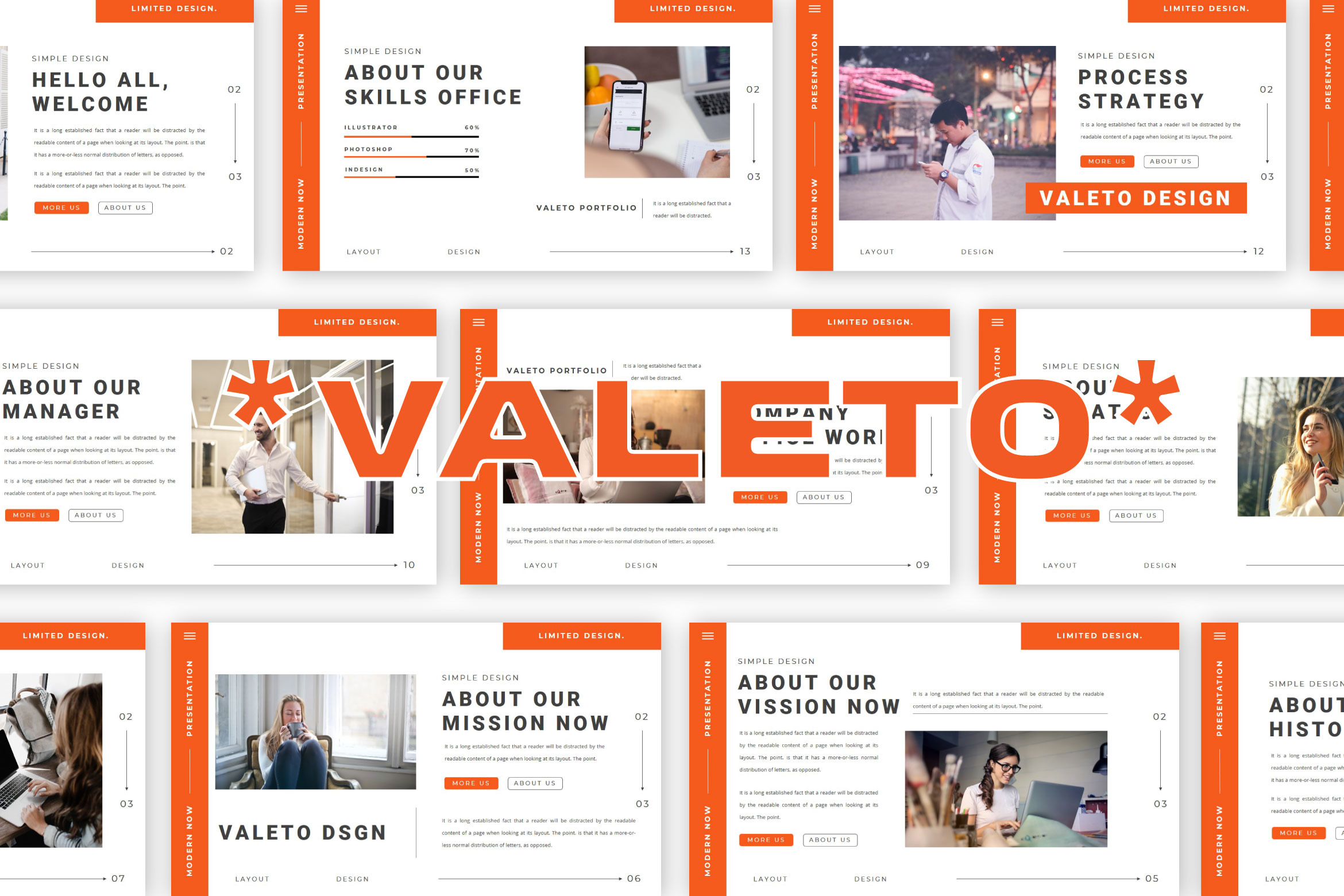 VALETO Google Slides, a Presentation Template by Yo Slide