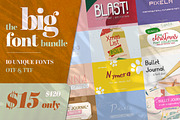 BIG Script Font Duo Typeface Bundle, a Script Font by InkCloudDesign