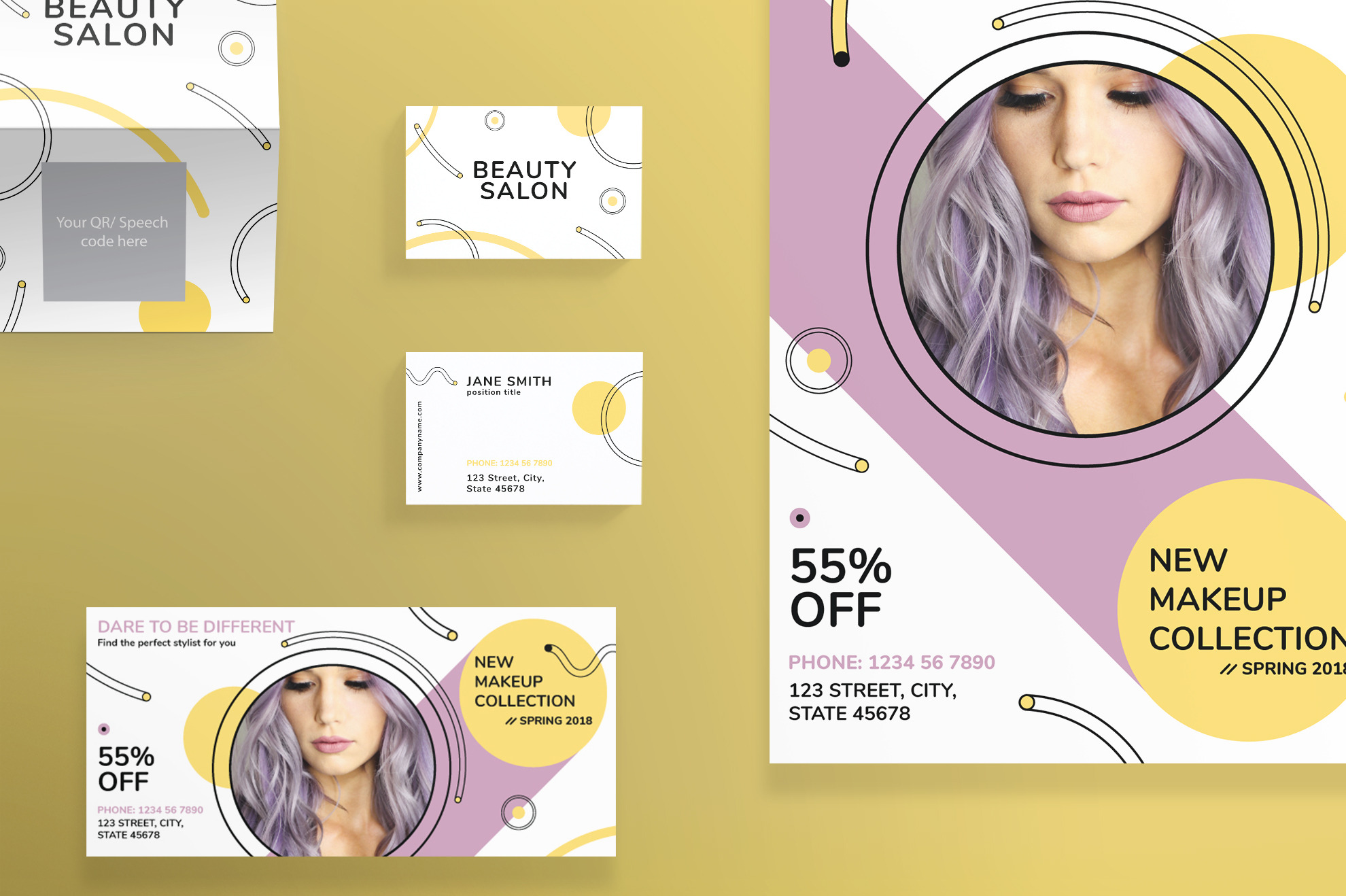 Print Pack | Makeup Collection, a Poster Template by Amber Graphics