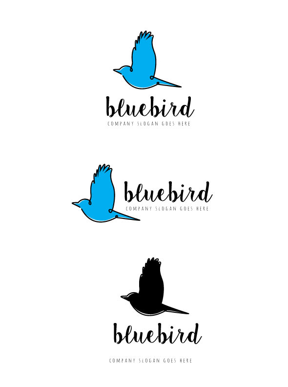Bluebird Logo, a Branding & Logo Template by Mariyana