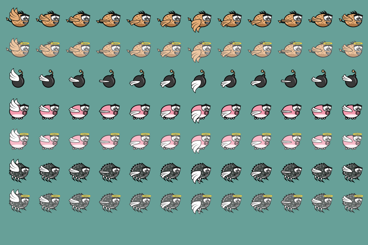 Sprite sheet animation, an Animal Illustration by Cruiz Studio ...