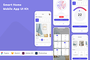 Smart Home Mobile App UI Kit, an UI Kit Template by Betush