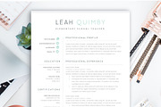 Modern Resume Template for Teacher, a Resume Template by SharpResumeFoundry