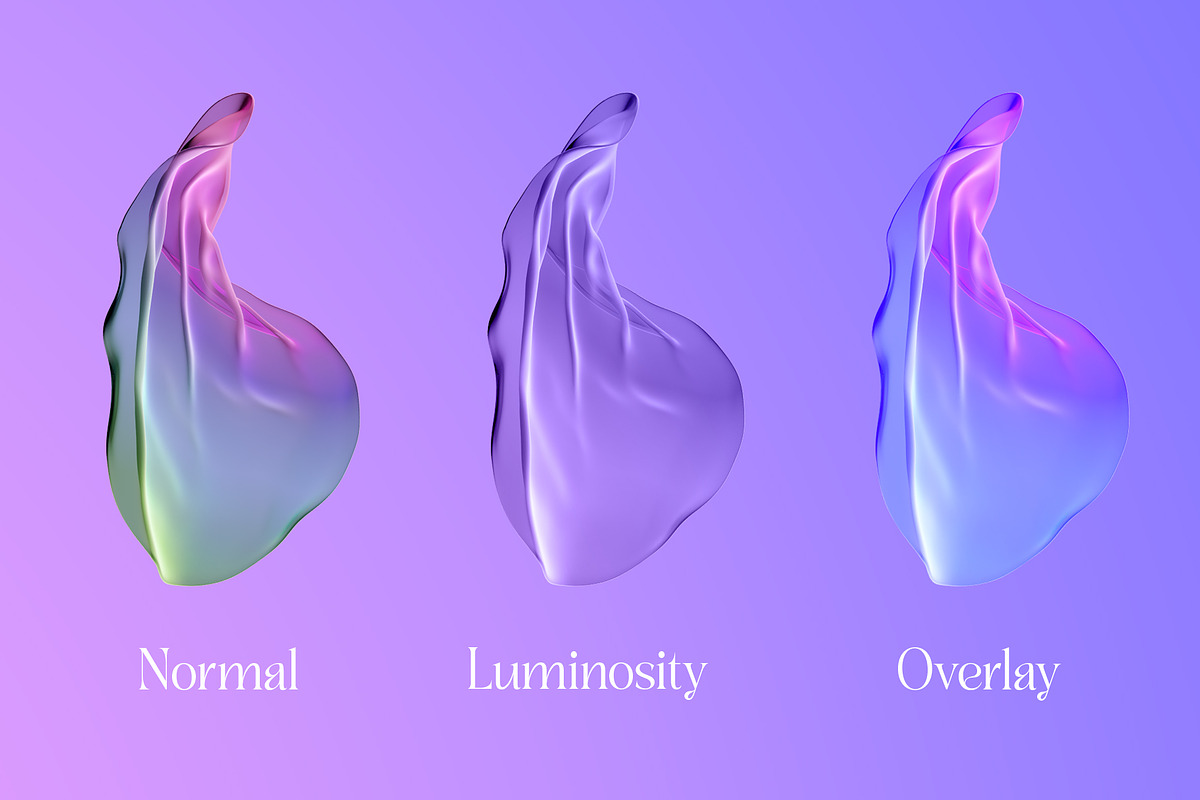 3D Transparent Fabric Objects - PNG, an Object Graphic by smiley.studio