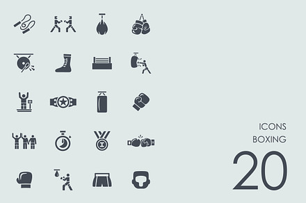 21 boxing icons, an Icon by Palau