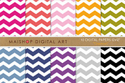 Digital Papers - Chevron, a Pattern Graphic by Maishop