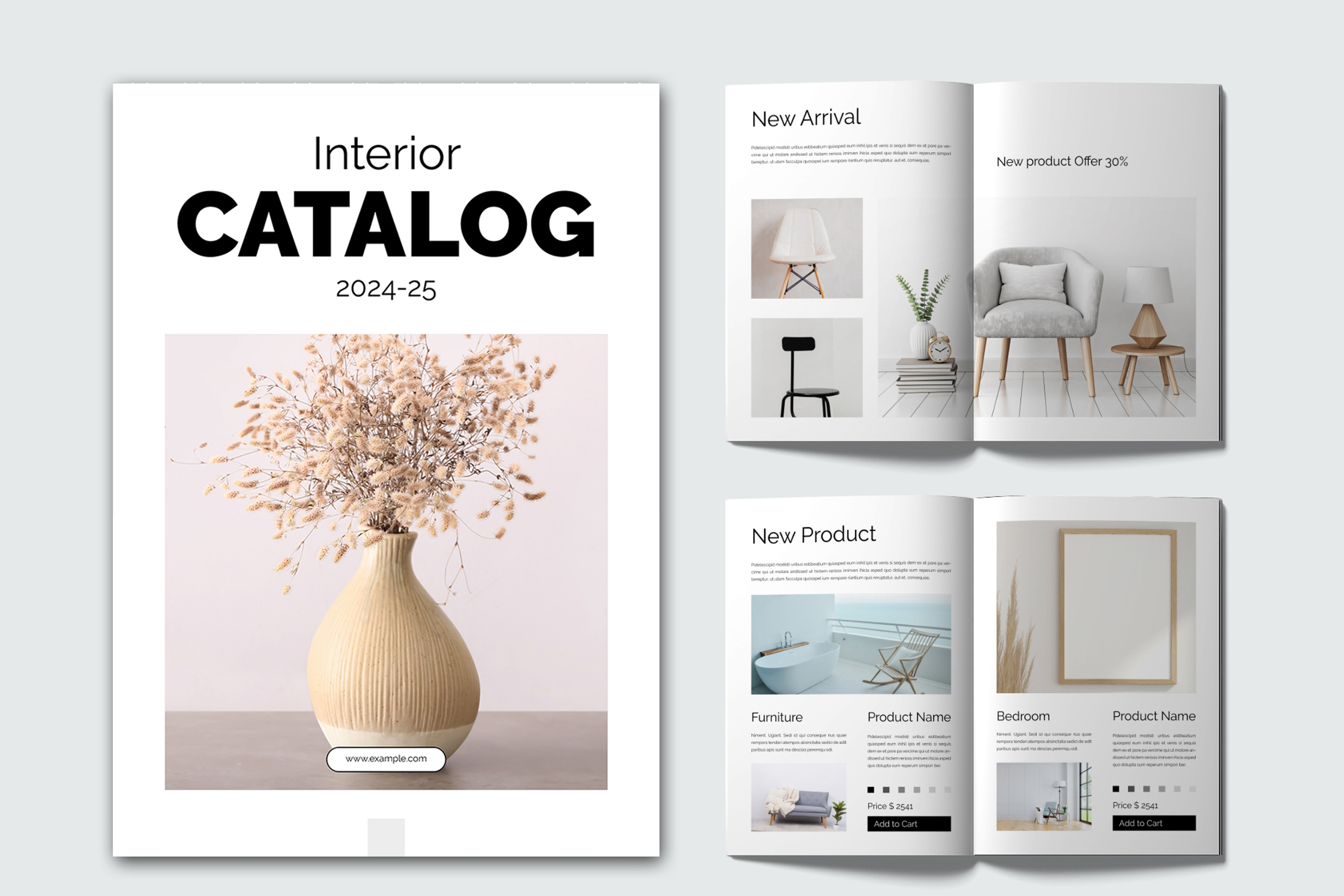 Interior Catalog Design Template | Creative Market