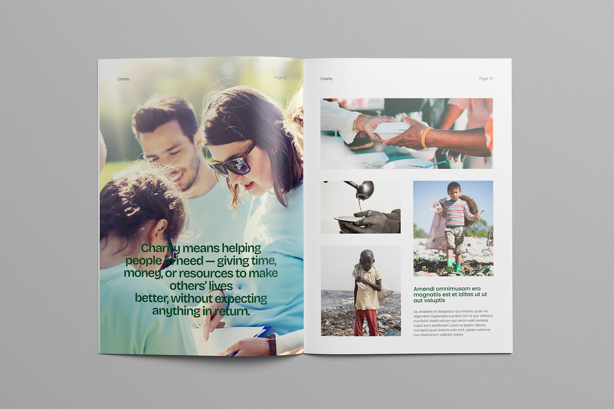 Charity Brochure Template | Canva, a Brochure Template by Pixelpick