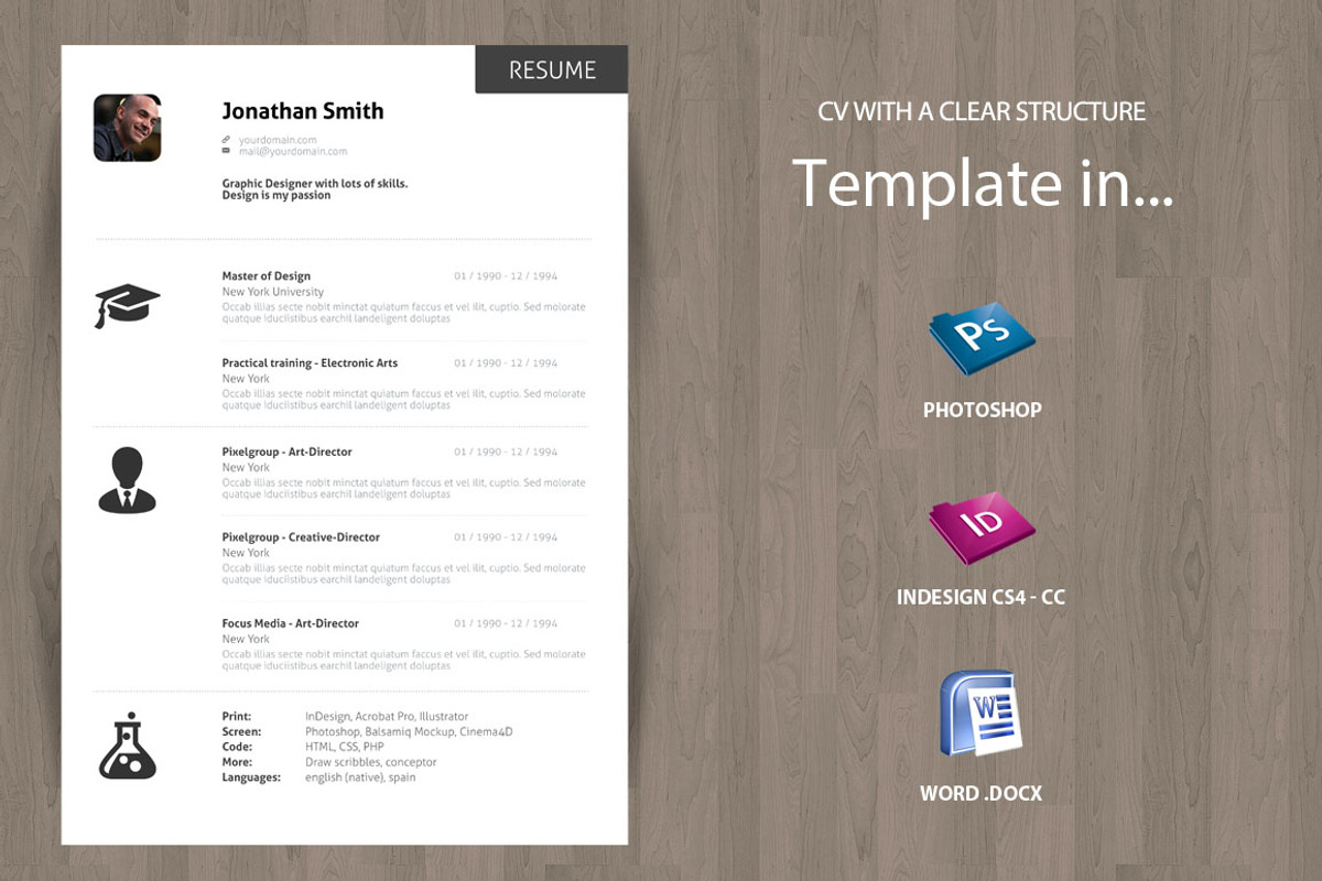 Minimal Curriculum Vitae CV - Resume, a Resume Template by ...