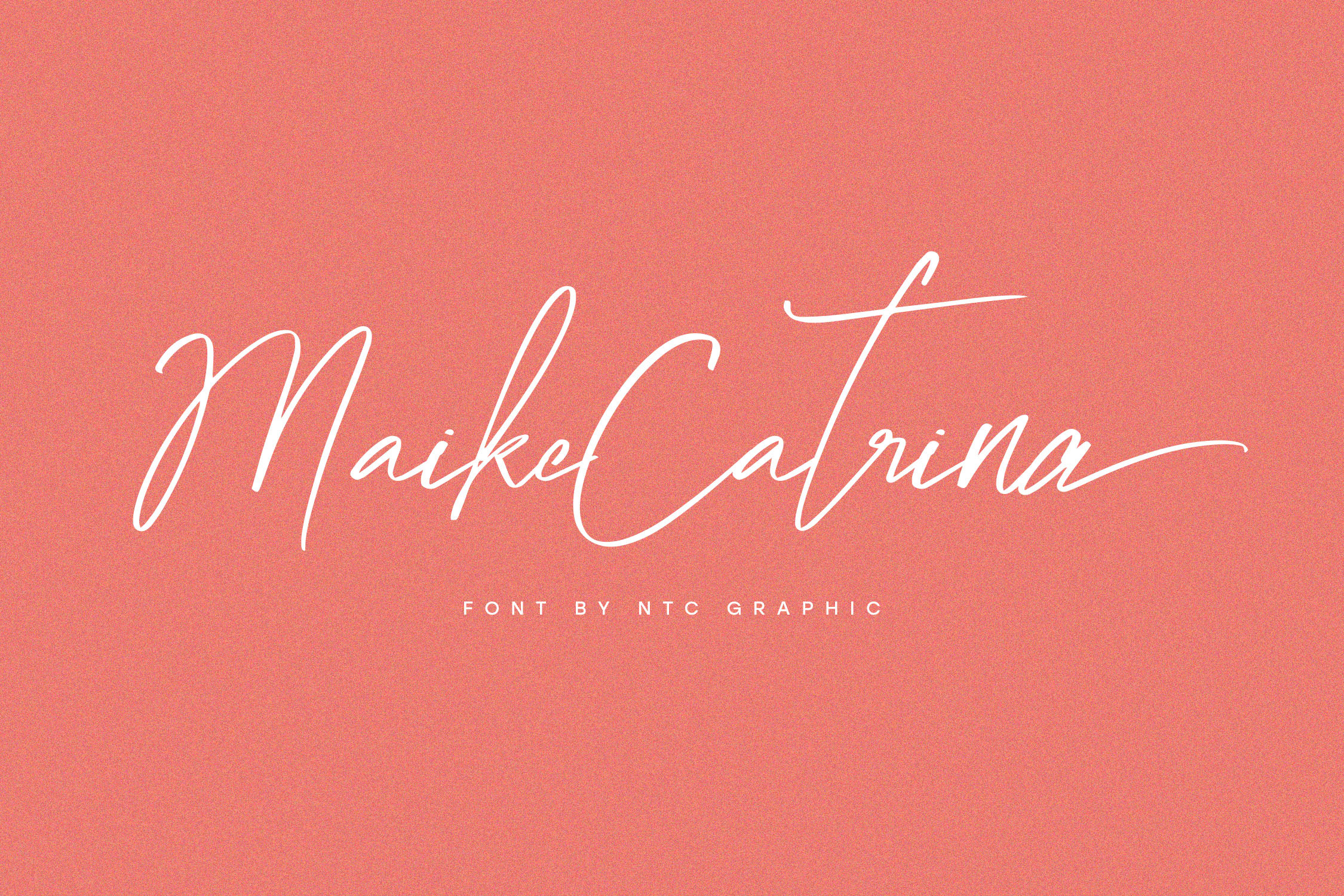 Maike Catrina Handwritten Script, a Script Font by NTC Graphic